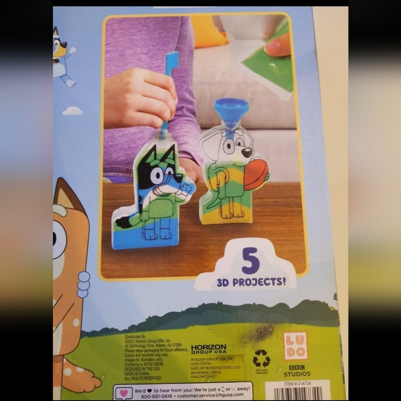 safe ink | Other | Bluey The Dog And Friends Sand Art Create Your Own ...